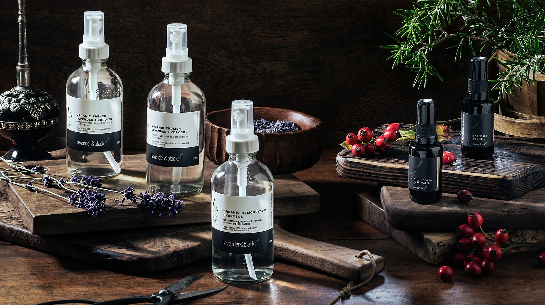 Hydrosols – Lavender & Black